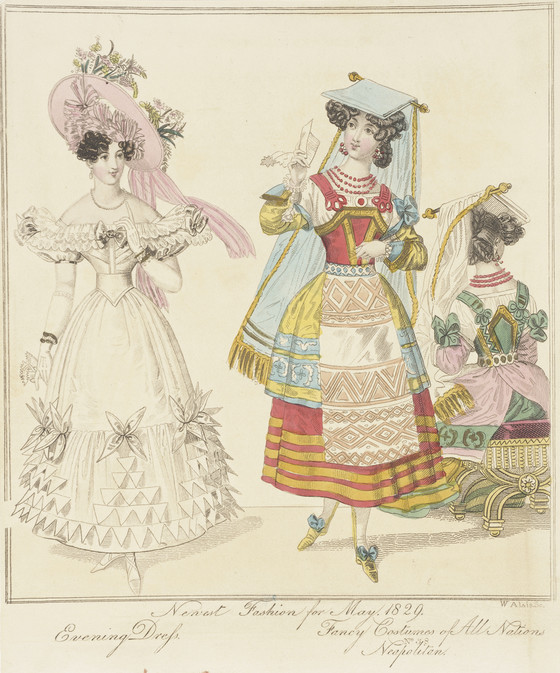 Fashion Plate, 'Evening Dress, Fancy Costumes of All Nations ...